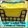 Color-Coded Files for Organized Lesson Plans - Caffeine Queen Teacher