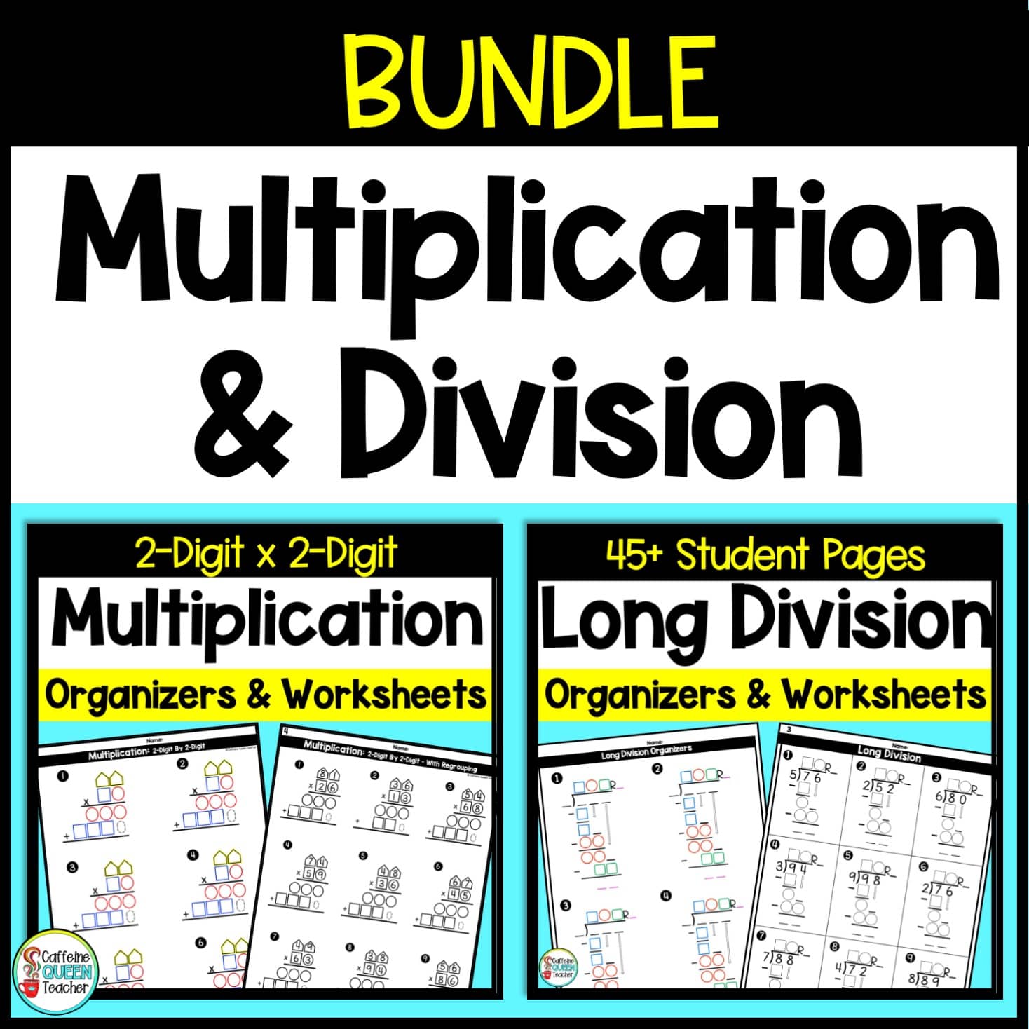 2-Digit Multiplication Made Easier! - Caffeine Queen Teacher