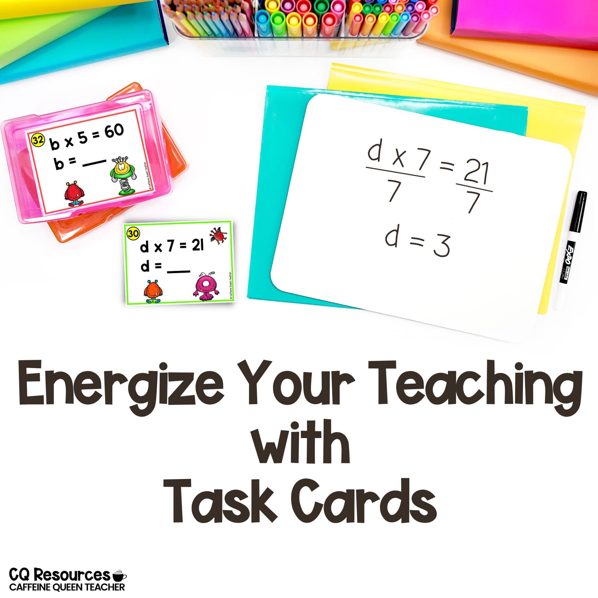 How To Energize Your Teaching With Task Cards Caffeine Queen Teacher