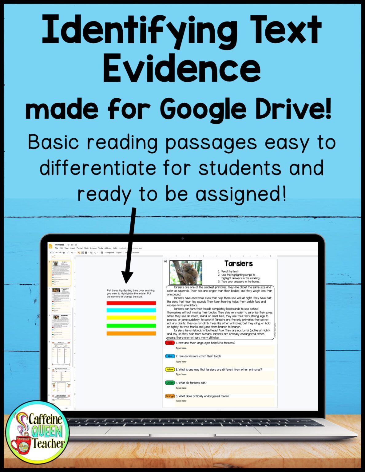 How to Teach Students to Find Text Evidence - Caffeine Queen Teacher