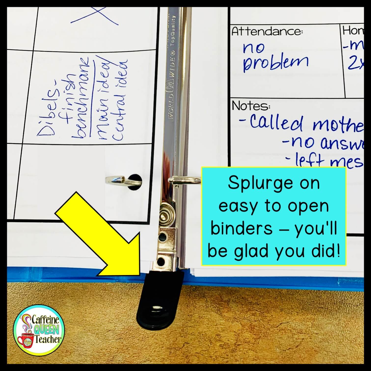Teacher Binder Organization Step-By-Step - Caffeine Queen Teacher