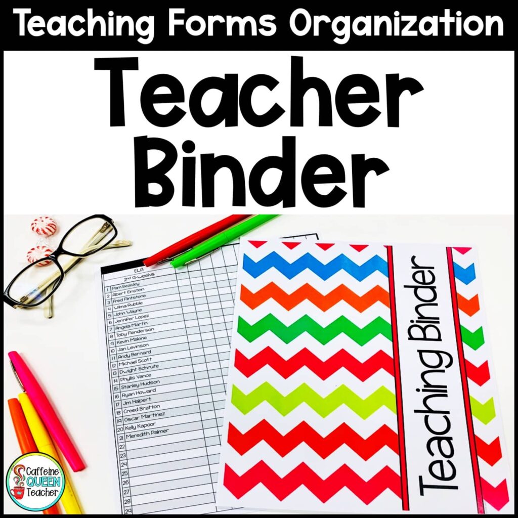 Teacher Binder Organization Step-By-Step - Caffeine Queen Teacher
