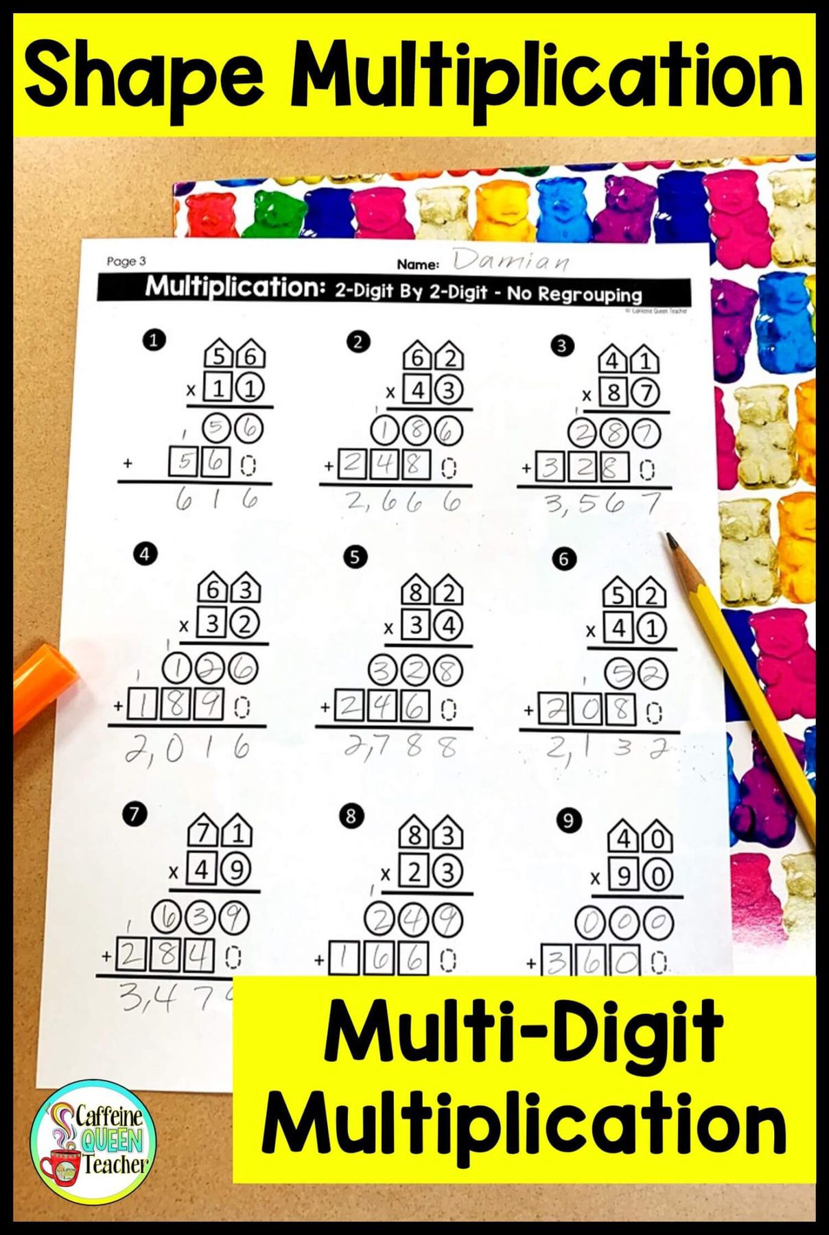 3 Ideas for Teaching Multi-Digit Multiplication - Caffeine Queen Teacher