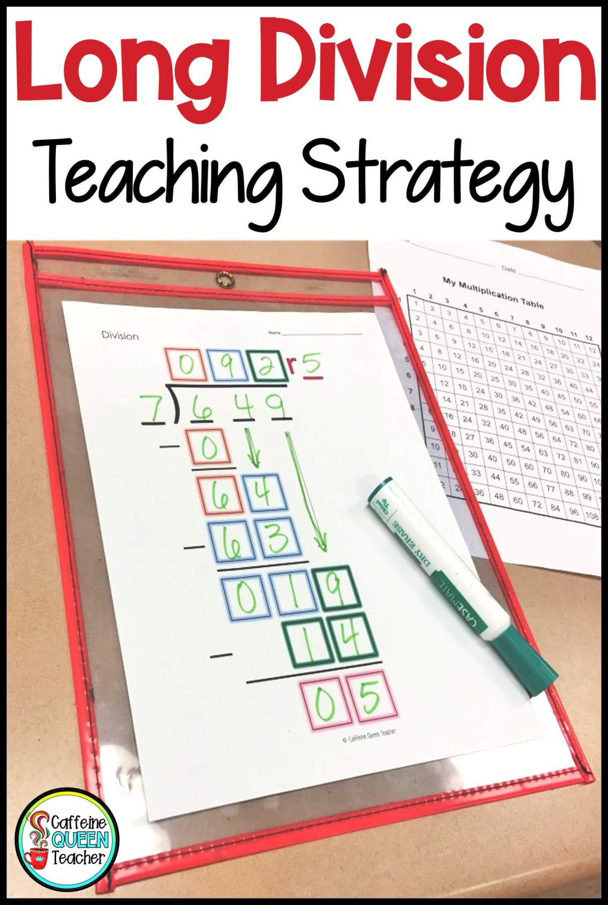 How to Teach Long Multiplication and Long Division - Caffeine Queen Teacher
