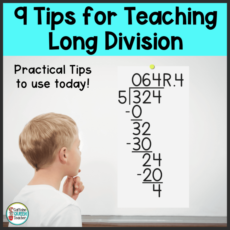 9 Top Tips for Teaching Long Division - Caffeine Queen Teacher