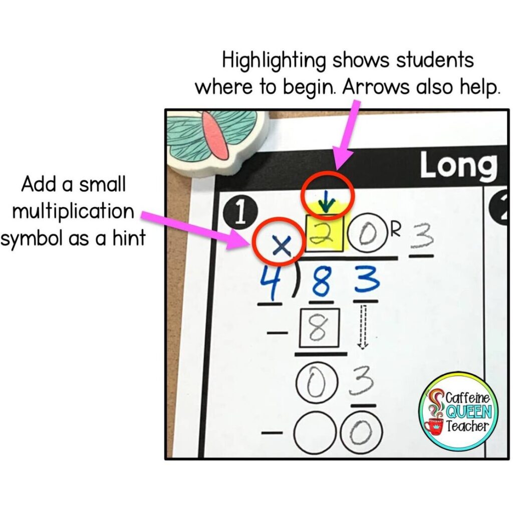 9 Top Tips for Teaching Long Division - Caffeine Queen Teacher