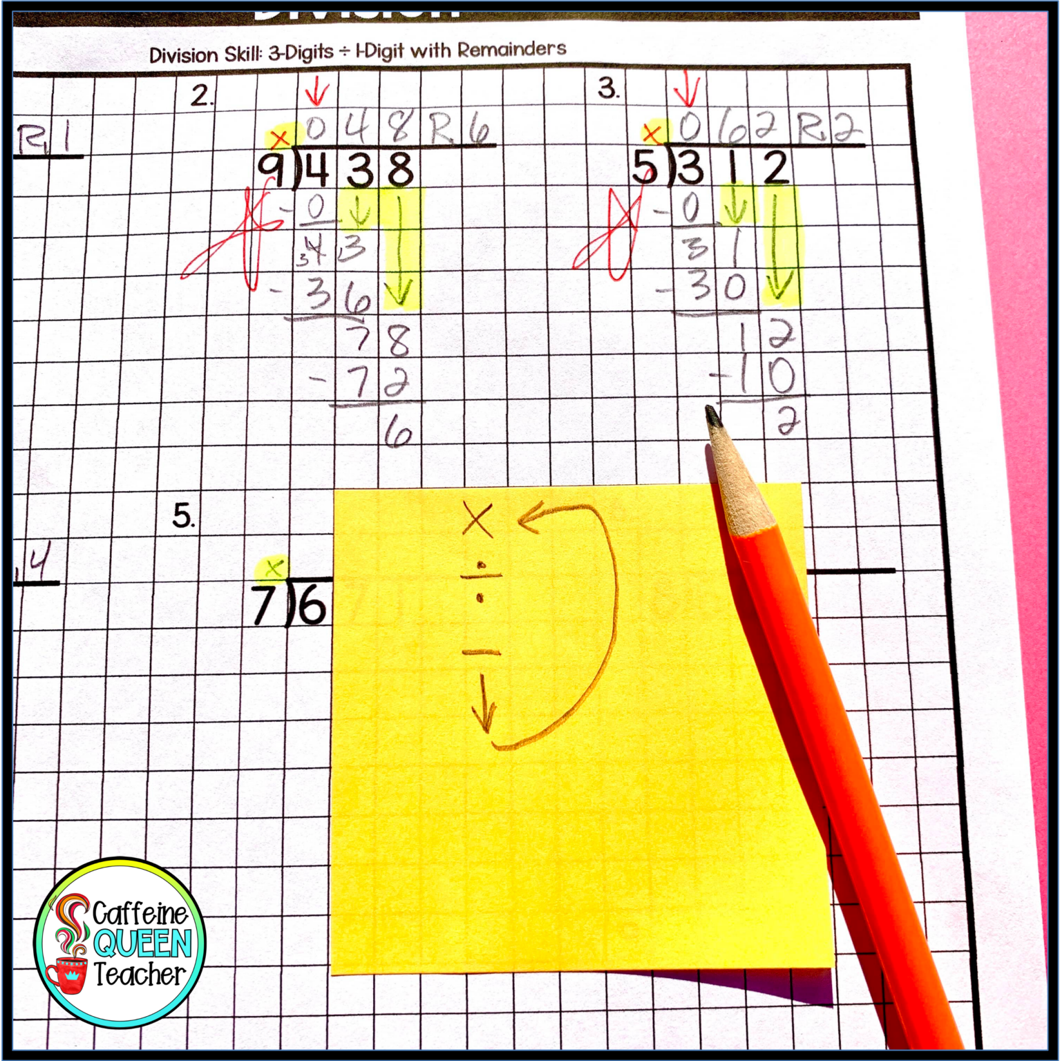 9 Top Tips for Teaching Long Division - Caffeine Queen Teacher